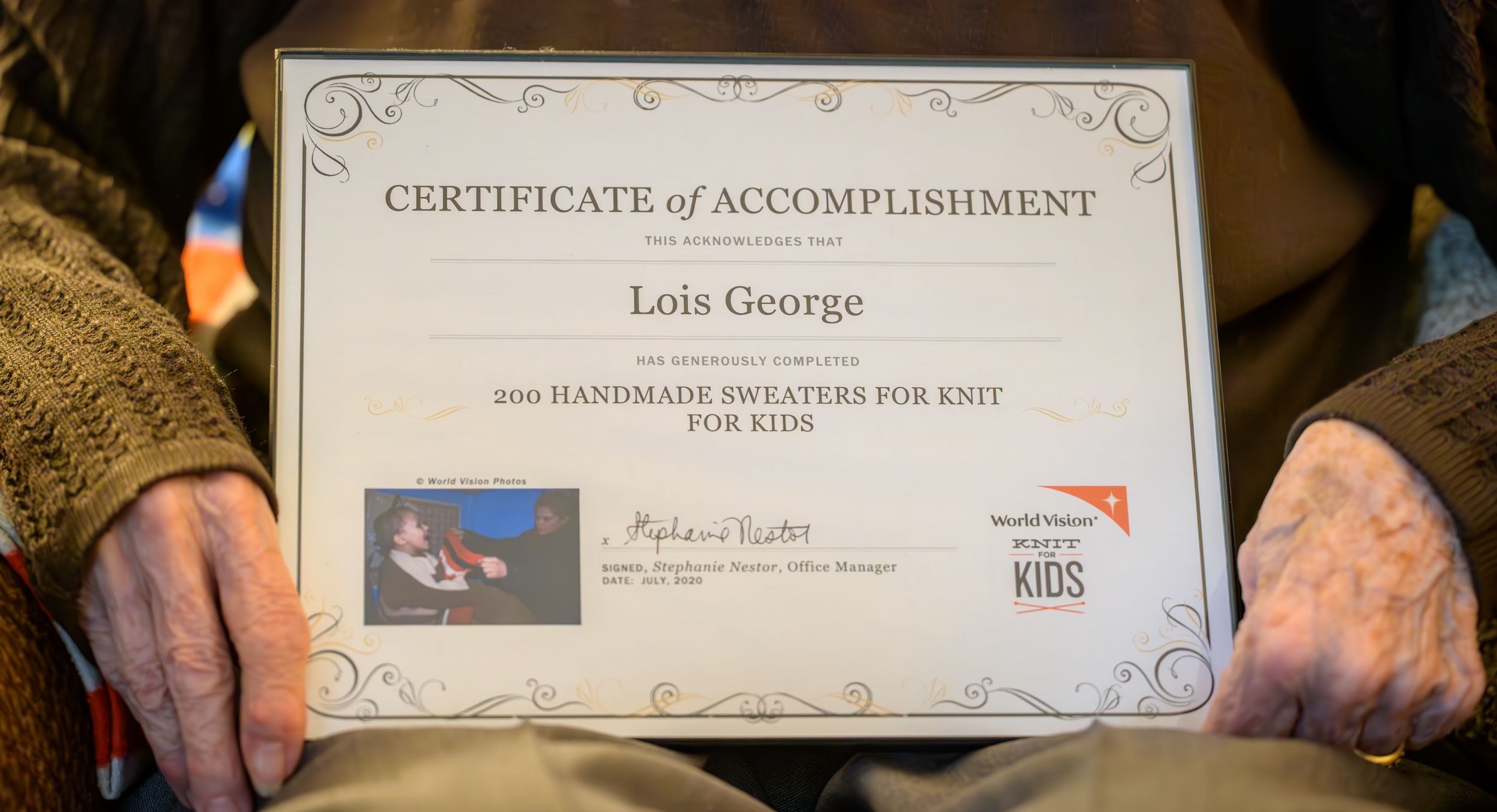 Knitting as a way of caring for others | World Vision