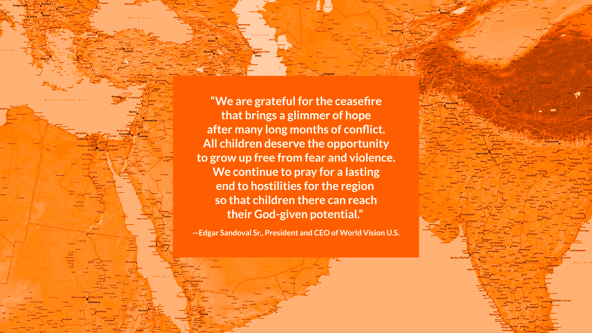 World Vision welcomes ceasefire as a glimmer of hope, but warns ...